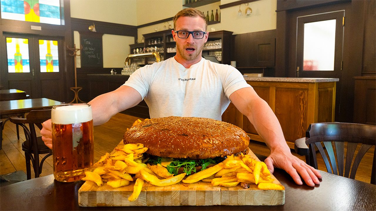 Sníme gigantický 4kg hamburger？ | Stream